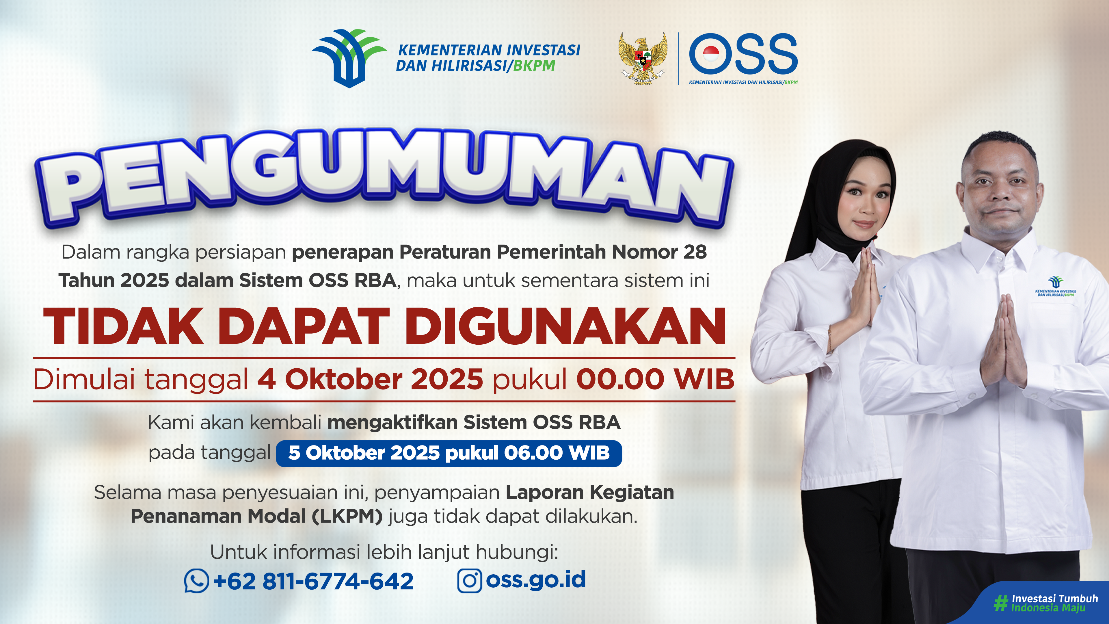 OSS - Sistem Perizinan Berusaha Terintegrasi Secara Elektronik